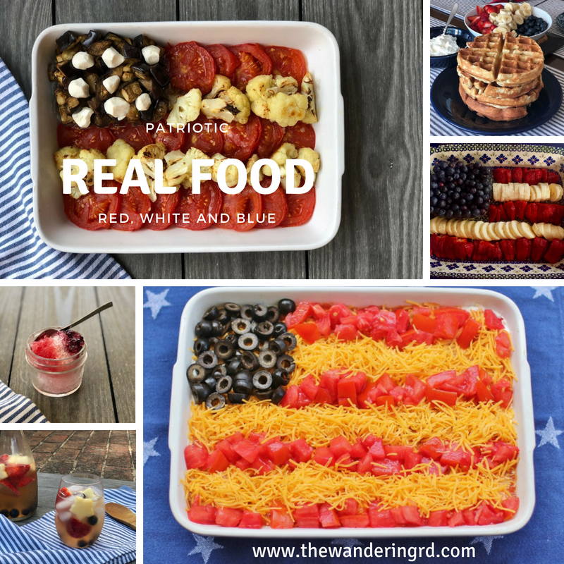 Patriotic Red, White and Blue Real Foods - The Wandering RD